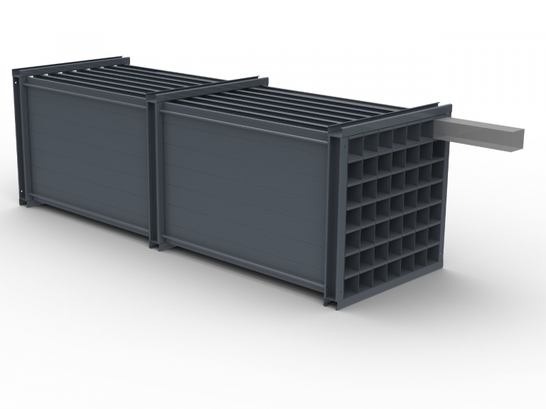 Wabenregal für Langgut und Reststücke | Bonnema Lagertechnik